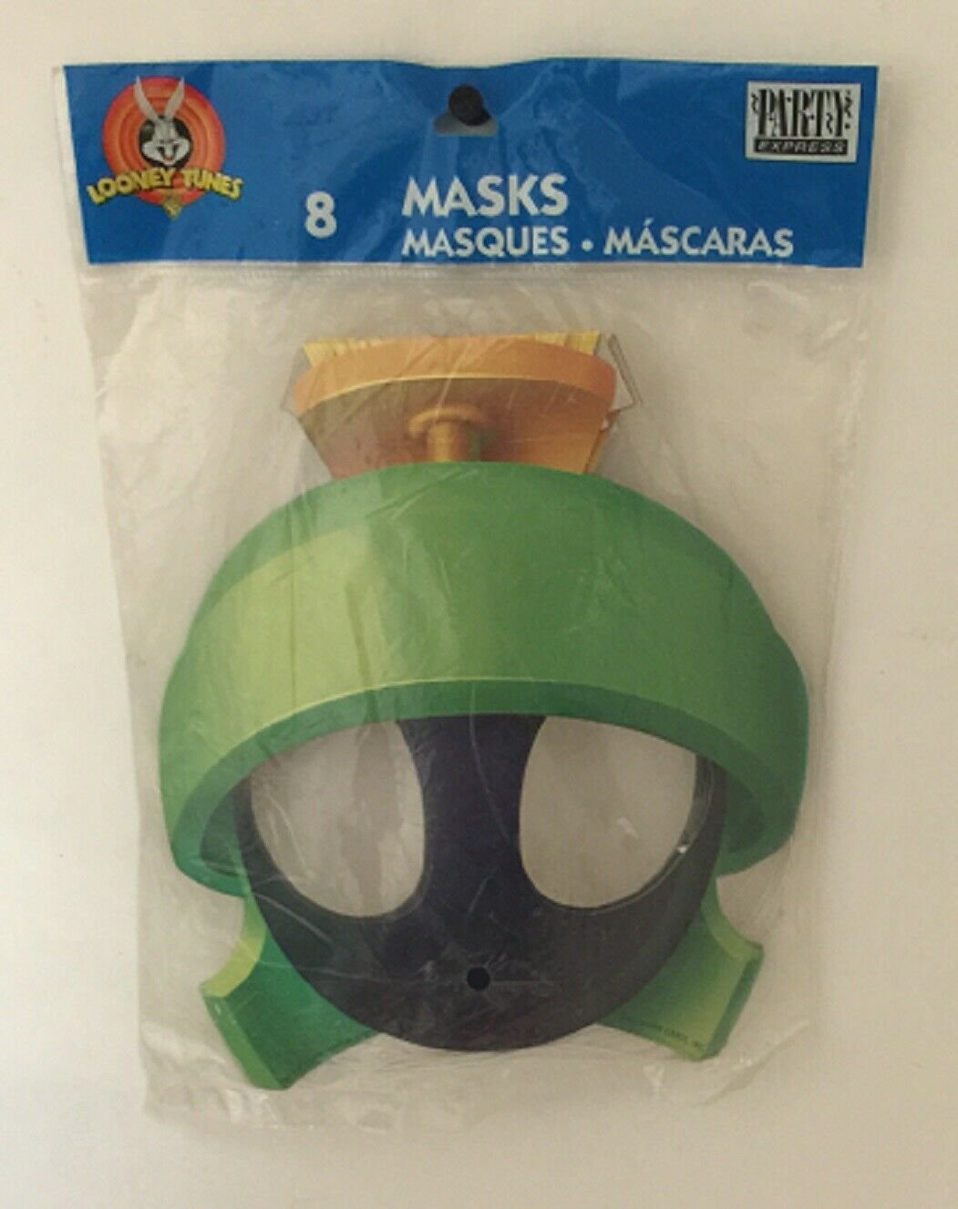 Vintage 2000 Looney Tunes MARVIN the MARTIAN Retired Party Masks Warner ...