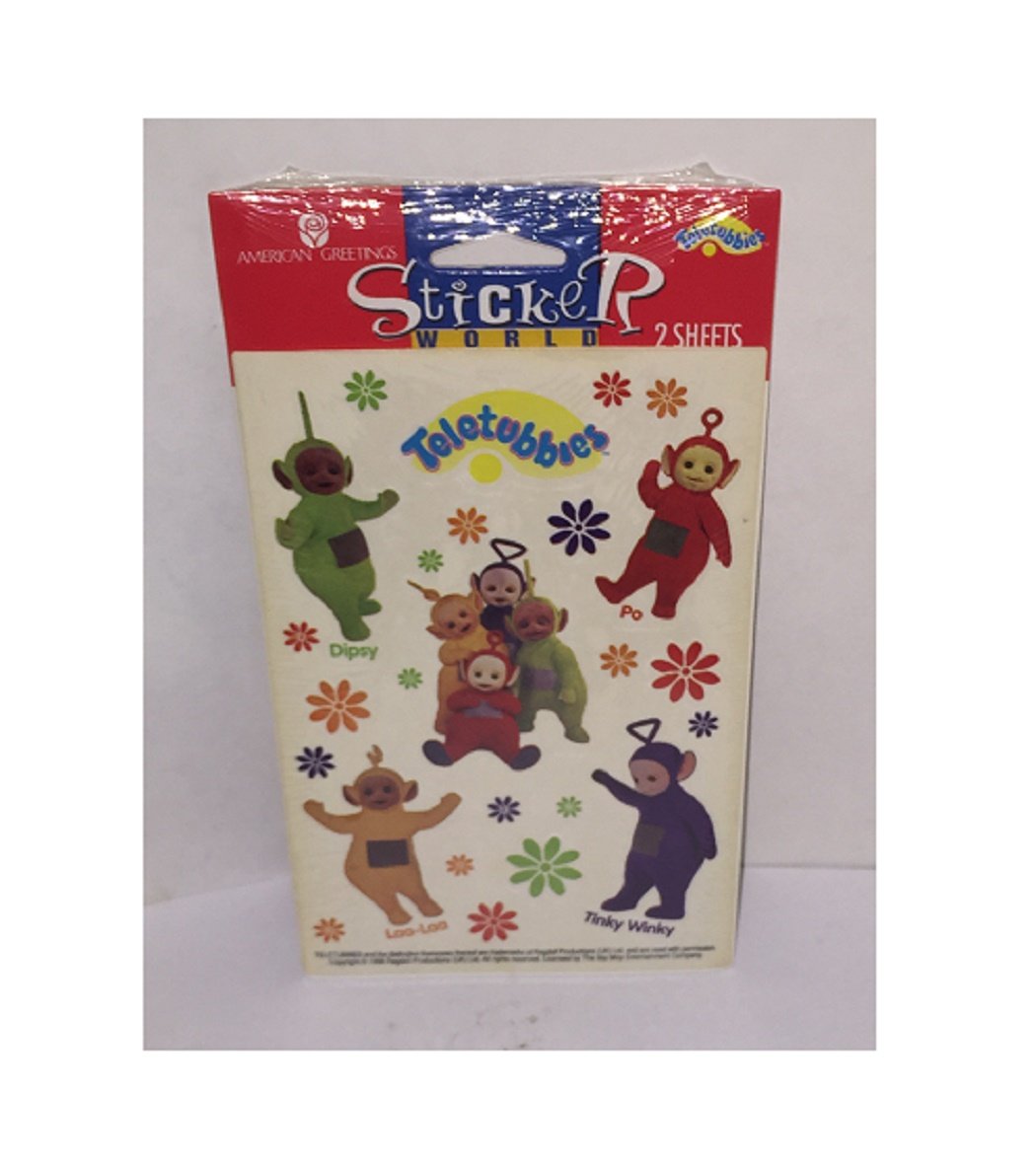 1999 Vintage TELETUBBIES Retired Stickers Dipsy Po Laa Laa & Tinky ...