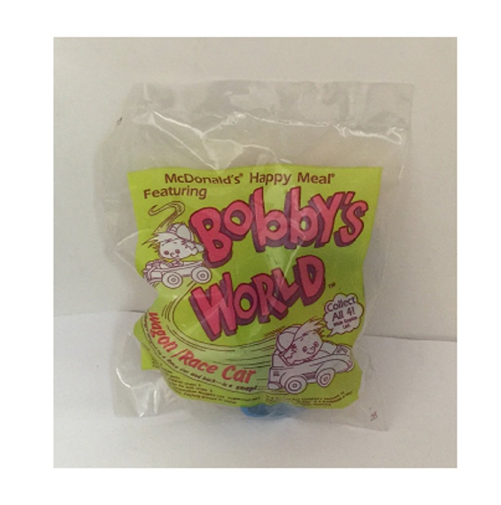 1993 McDonalds Bobby's World Blue Wagon Race Car Happy Meal Toy FREE ...