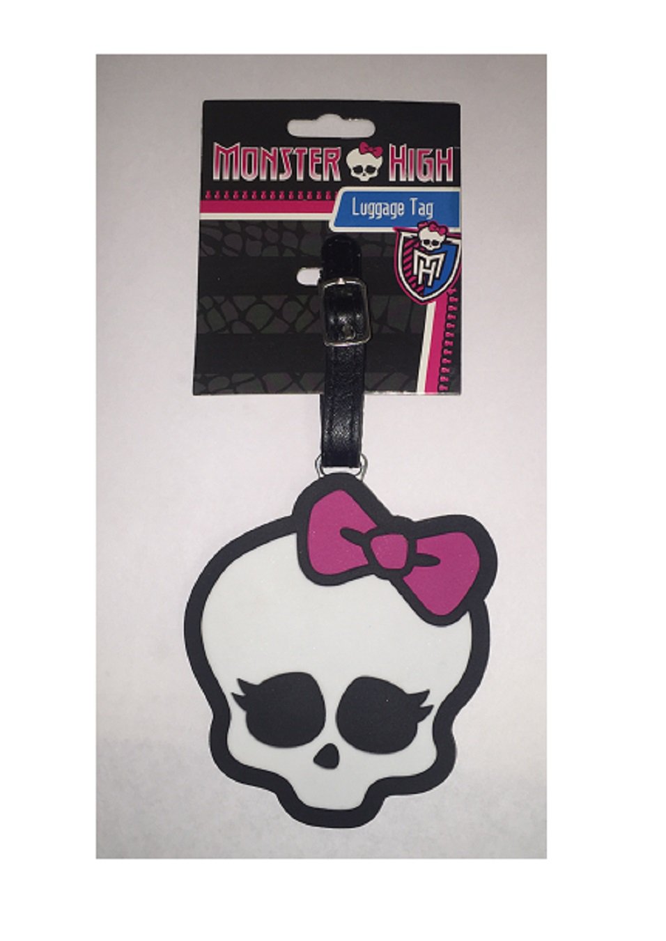 Skullette Monster High I.D. Luggage Tag - Skull w/ Hair Bow FREE SHIPPING