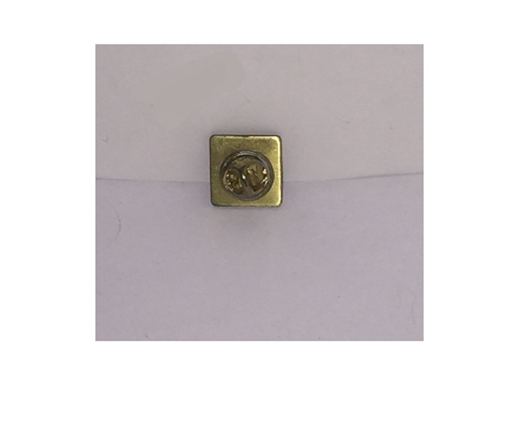 Vintage Square Blue WWII Lapel or Hat Collectible Pin / World War II