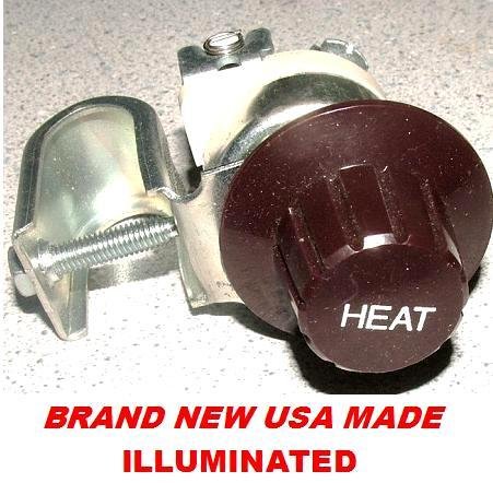 UNIVERSAL HEATER FAN SWITCH LIGHTED 12V CAR TRUCK ROD