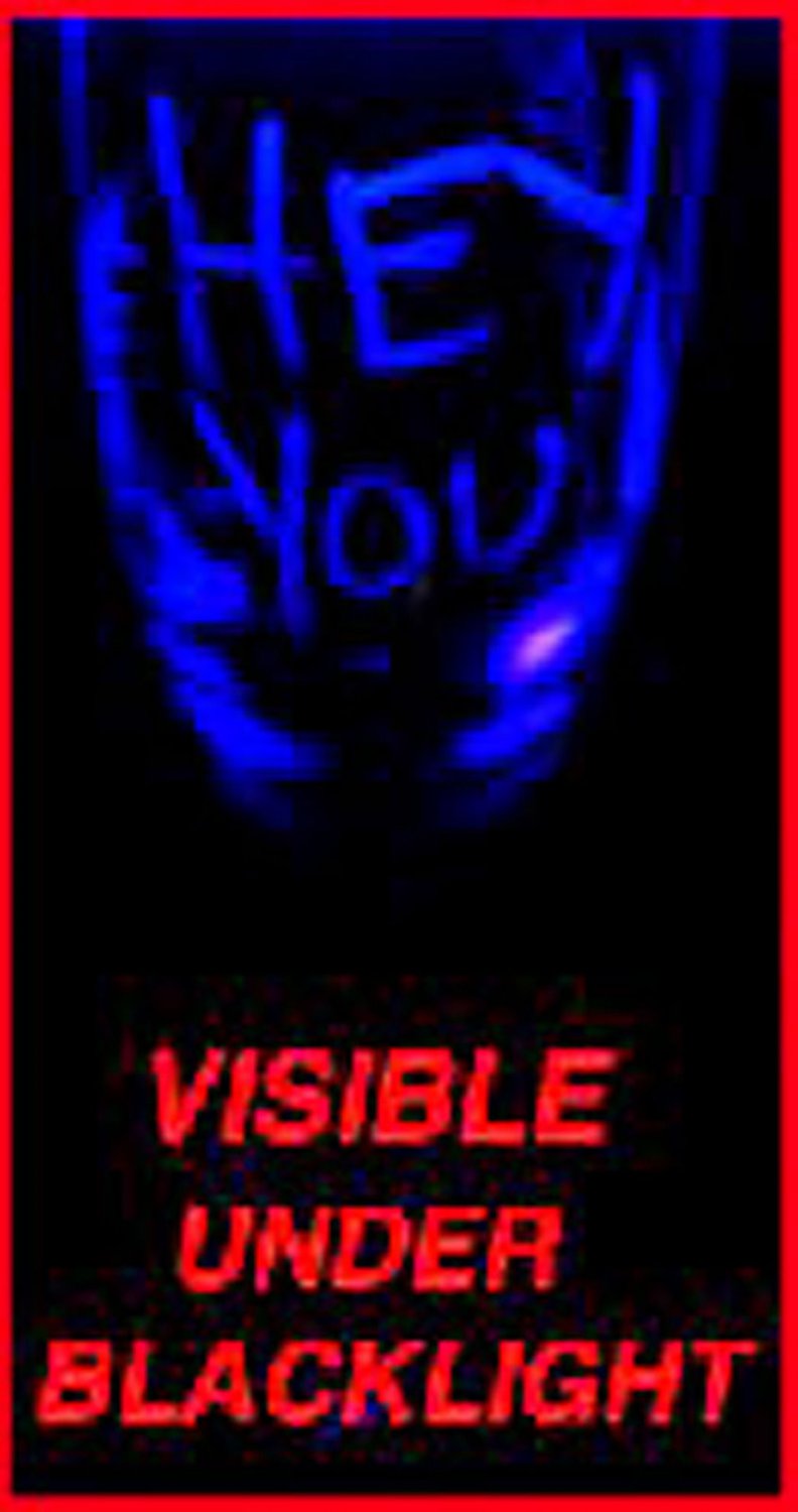 BLACKLIGHT GLOW Permanent INVISIBLE INK UV Black Light SECURITY MARKER ...