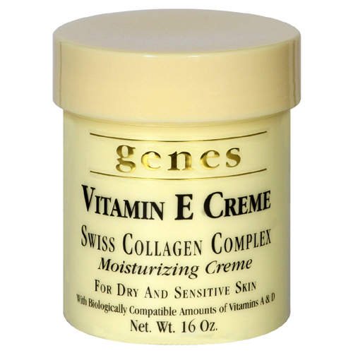 Genes Vitamin E Creme - Swiss Collagen Complex Moisturizing (16oz)