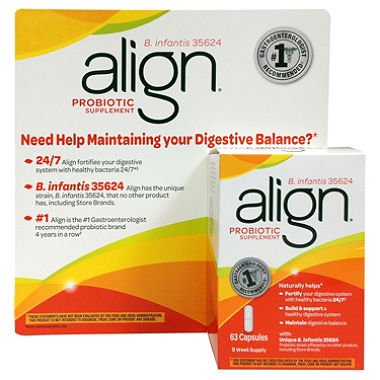 Align - Probiotic Supplement for Healthy Digestion (63 ct)