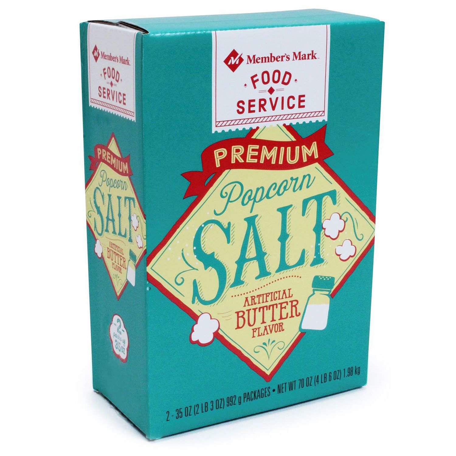 Premium Popcorn Salt (4 / 2 lbs 3 oz. Cartons)