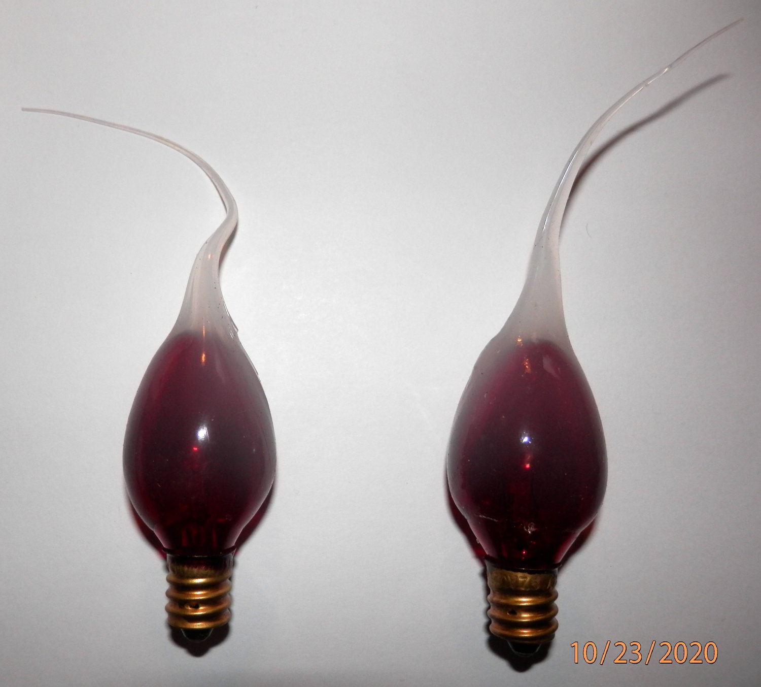 (2) RED Silicone Dipped Steady Burn Bulbs 5 watt