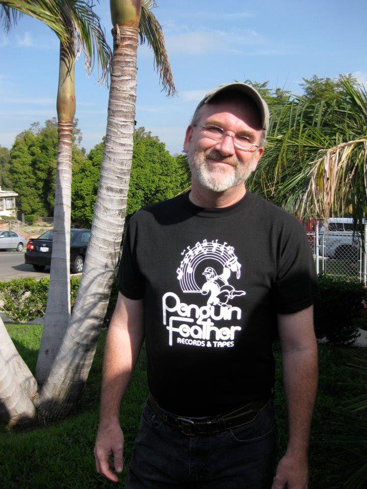 PENGUIN FEATHER RECORDS Premium Sueded T-Shirt / White Ink SIZE S ...