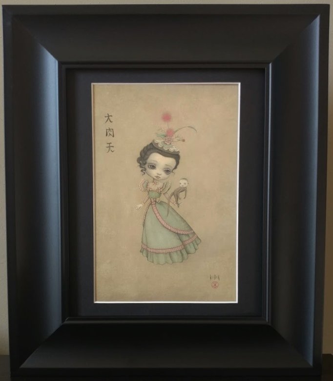 Mark Ryden "Girl with Monkey" Beautiful Framed Lowbrow Artwork