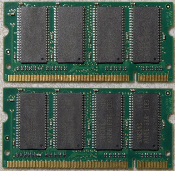 HP ZE2000 COMPAQ 2100 2200 512MB RAM (2X256) PC2700 DDR 333MHz