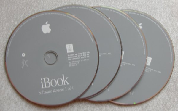 APPLE MAC IBOOK G3 SOFTWARE RESTORE CD VERSION 10.1.4 / 9.2.2