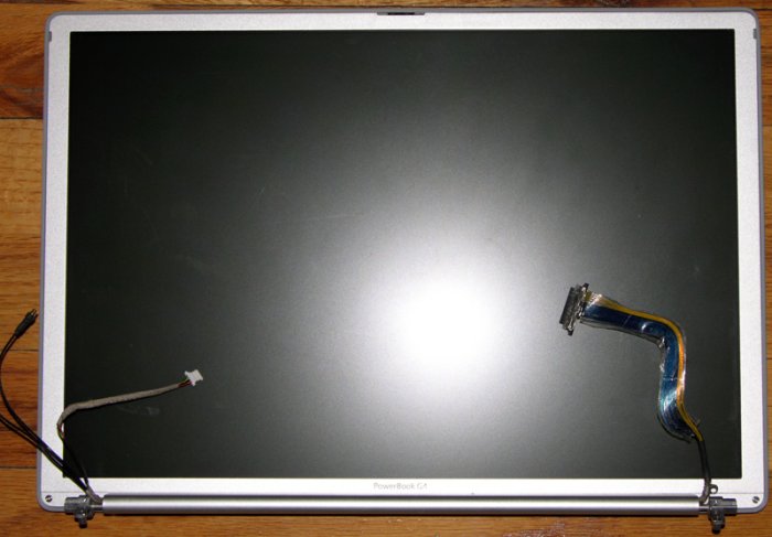 APPLE MAC POWERBOOK G4 1.5GHz 15" ALUMINUM LCD SCREEN ASSEMBLY