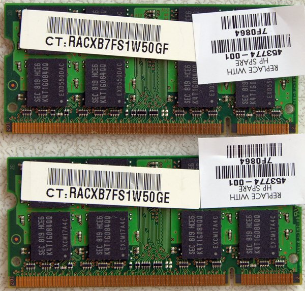 HP PAVILION DV2000 DV6000 DV9000 4GB LAPTOP RAM 453774-001