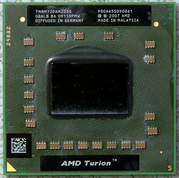 GATEWAY NV54 SERIES LAPTOP 2.1GHz AMD TURION CPU TMRM72DAM22GG