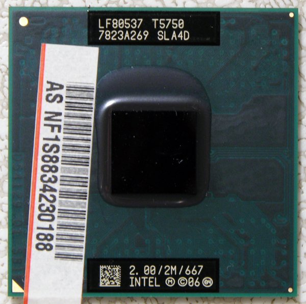 ASUS G50V INTEL CORE 2 DUO 2.0GHz T5750 667 LAPTOP CPU SLA4D