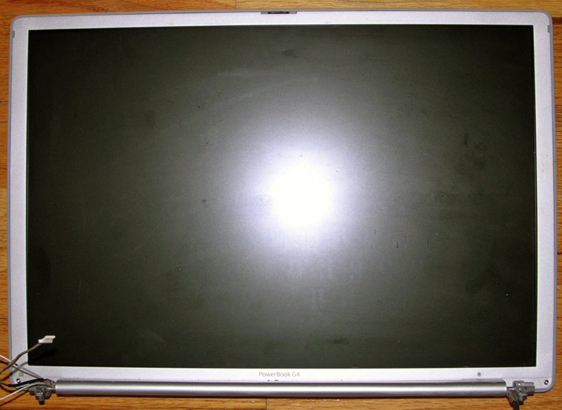 GENUINE OEM APPLE MAC POWERBOOK G4 15" LCD SCREEN ASSEMBLY A1138