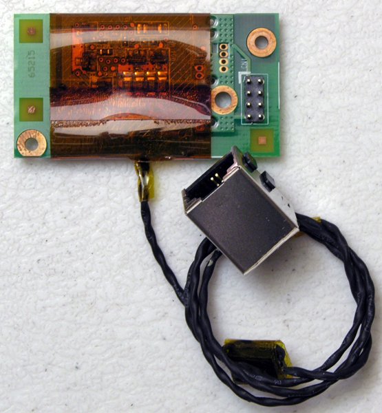 HP PAVILION DV2000 DV2500 DV2700 PCI MODEM CARD w/ CABLE & RJ11 JACK ...