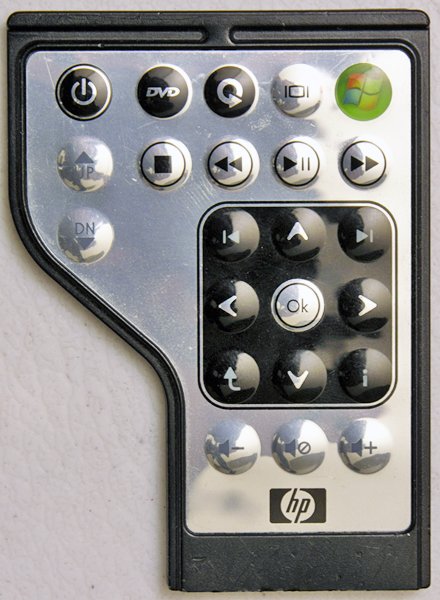 HP PAVILION DV4 DV5 DV6 DV7 DV2000 DV6000 DV9000 MEDIA REMOTE CONTROL ...
