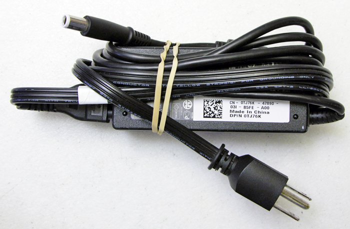 GENUINE OEM DELL INSPIRON 1545 AC ADAPTER CHARGER TJ76K 0TJ76K HA65NS5 ...