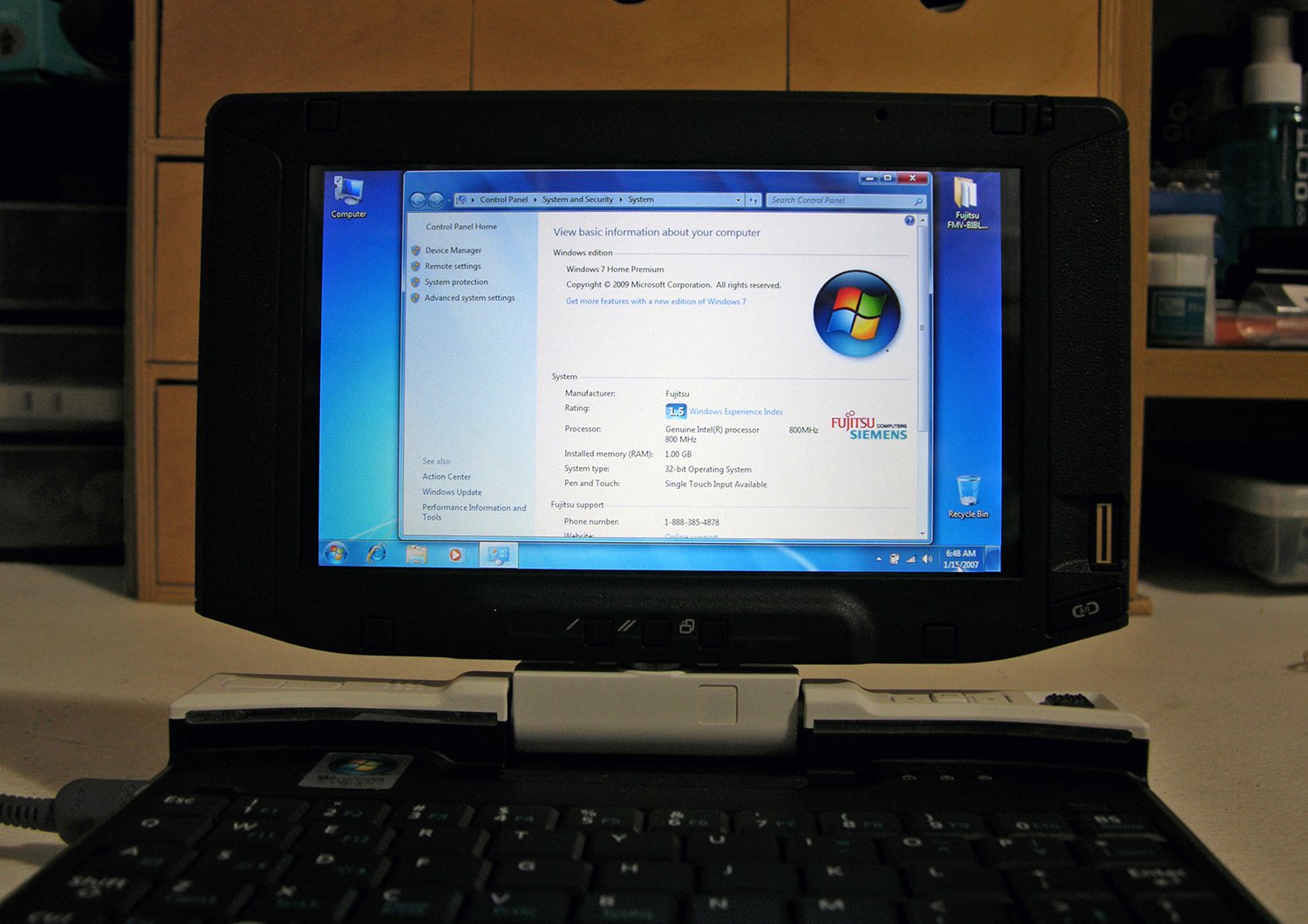 FUJITSU FMV BIBLO LOOX U50X/V UMPC (U810) PC LAPTOP INTEL 800MHz 1GB ...