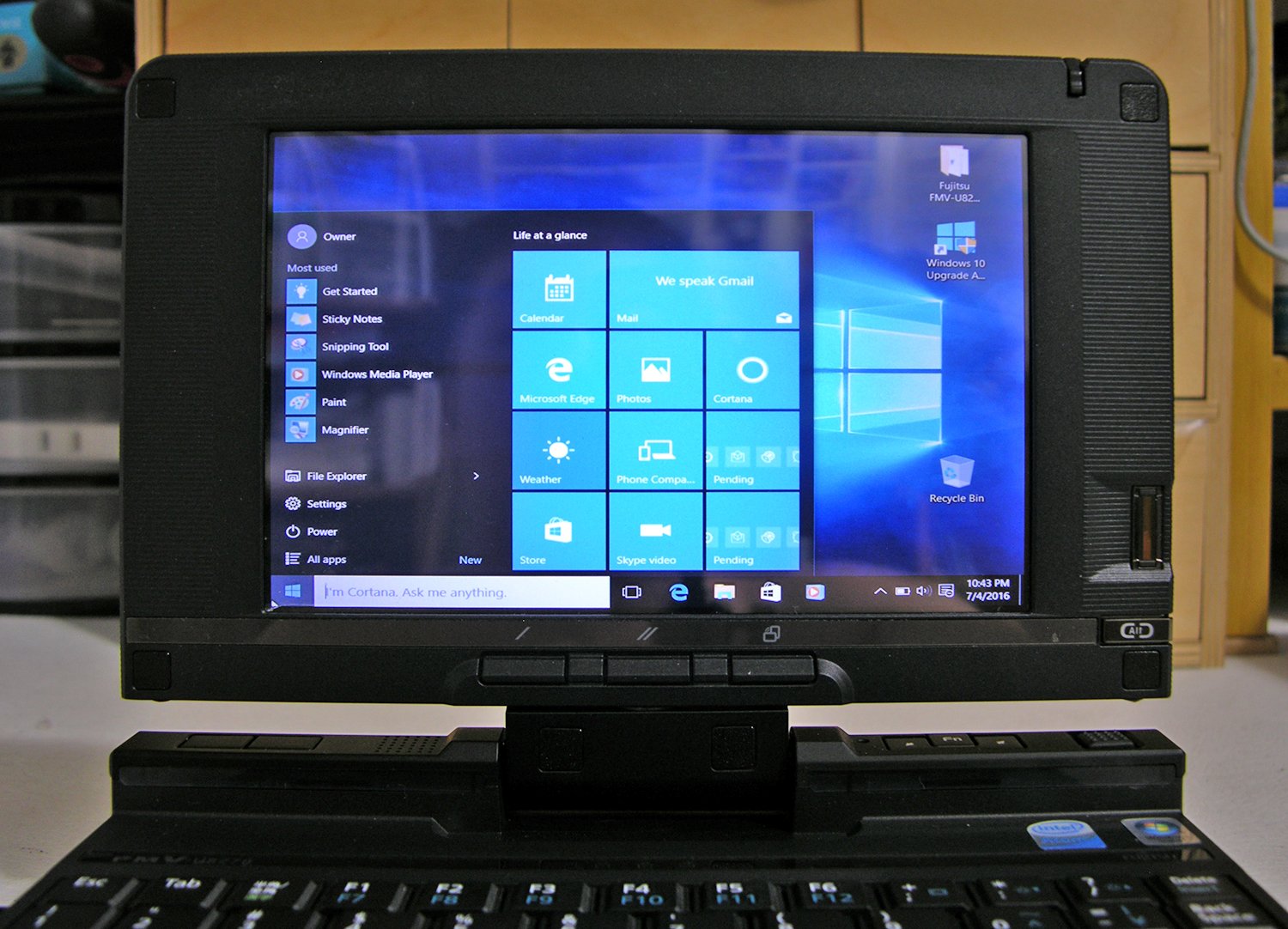 FUJITSU FMV LIFEBOOK UMPC U8270 MINI PC INTEL 1.60GHz 1GB RAM 60GB HD ...