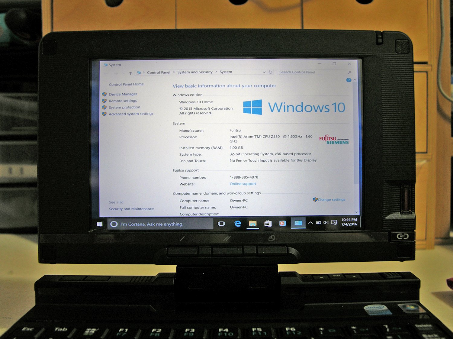 FUJITSU FMV LIFEBOOK UMPC U8270 MINI PC INTEL 1.60GHz 1GB RAM 60GB HD ...