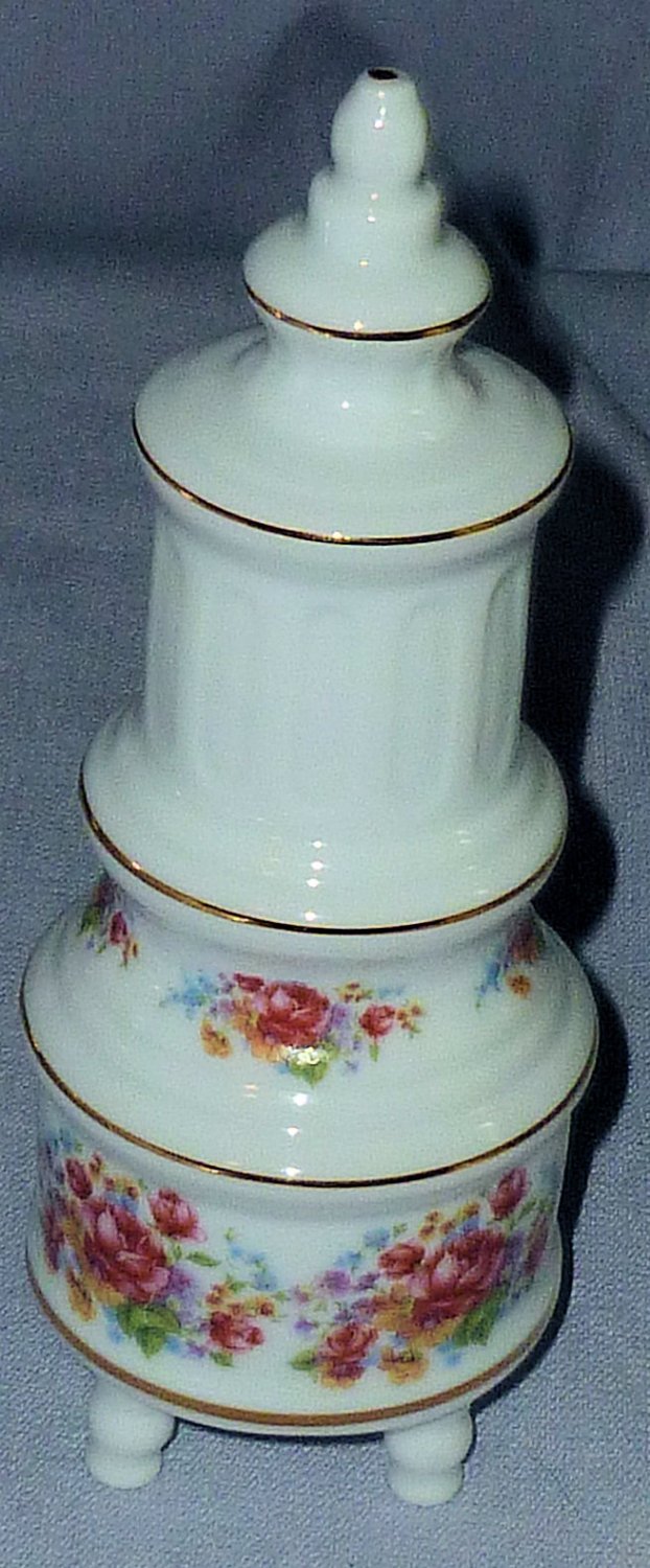 Reutter Porcelain Miniature Dollhouse Dresden Rose Boudoir Pot Belly ...