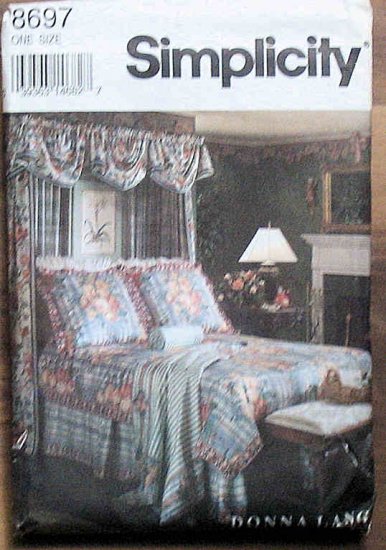 Simplicity Pattern 8697 Coordinated Bedroom Ensemble One Size NIP