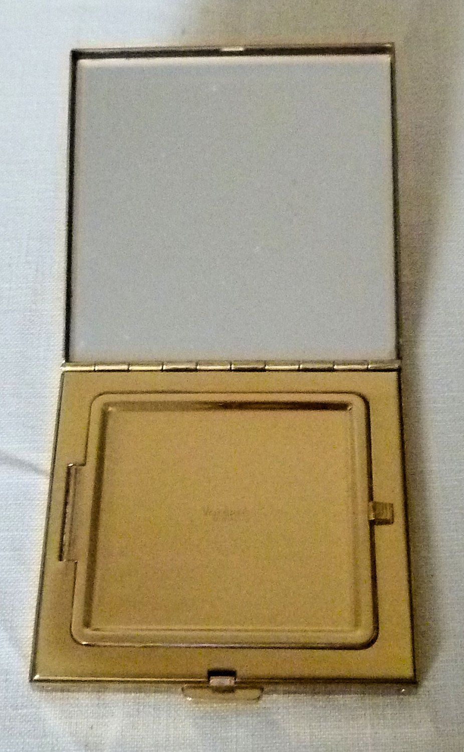 Vintage Volupte Powder Compact Basket Weave Design Unused Box