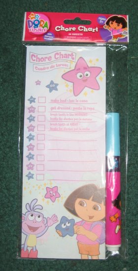 Dora the Explorer chore chart