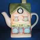 INARCO BLUE FRUIT PITCHER WITH 4 MATCHING MUGS JUICE