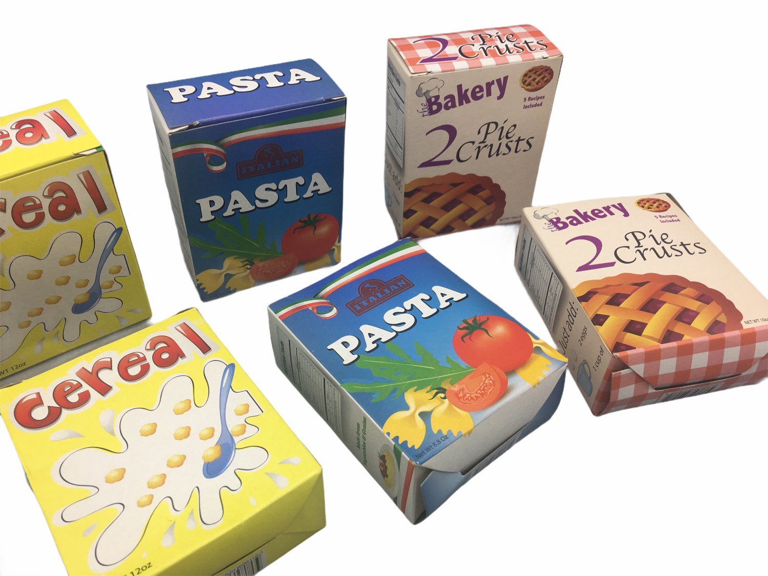 Let's Play House 9 Pc. Miniature Grocery Pantry Shelf Pretend Food Toy ...