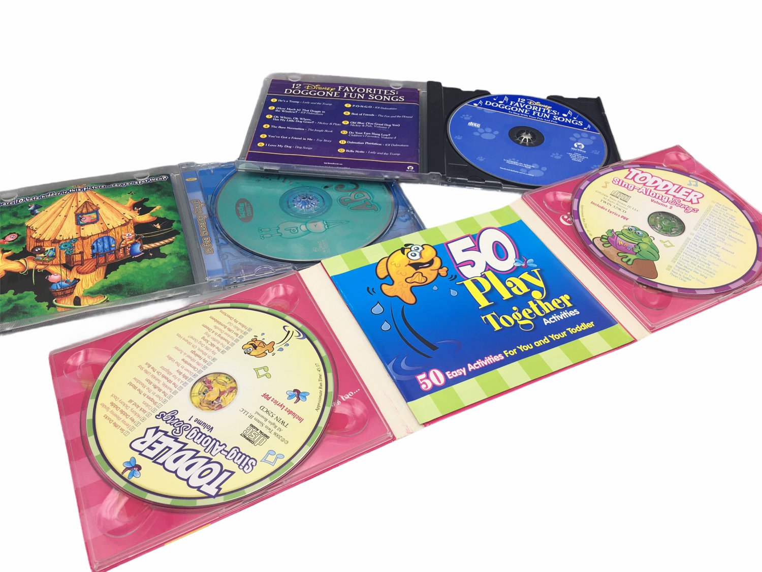 6 Children's/Toddler Music Musical Songs CD's Total Of 127 Kid's Songs