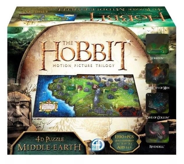 The Hobbit Lord Of The Rings 4D Middle Earth Puzzle New