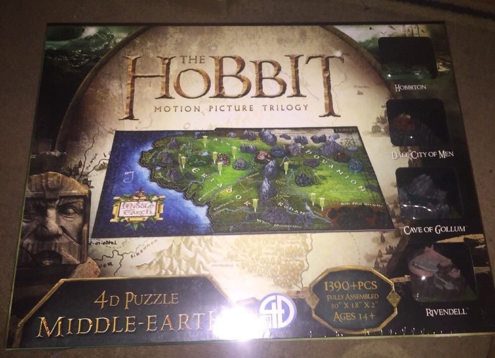 The Hobbit Lord Of The Rings 4D Middle Earth Puzzle New