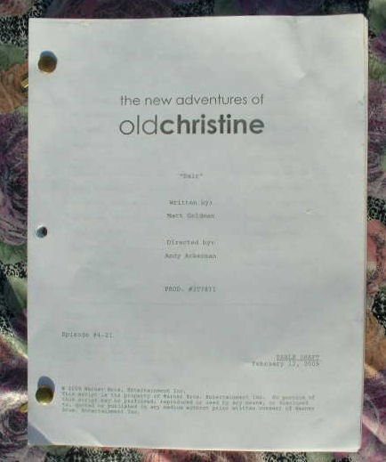 New Adventures Of Old Christine Script Aired April 8 2009 NEW