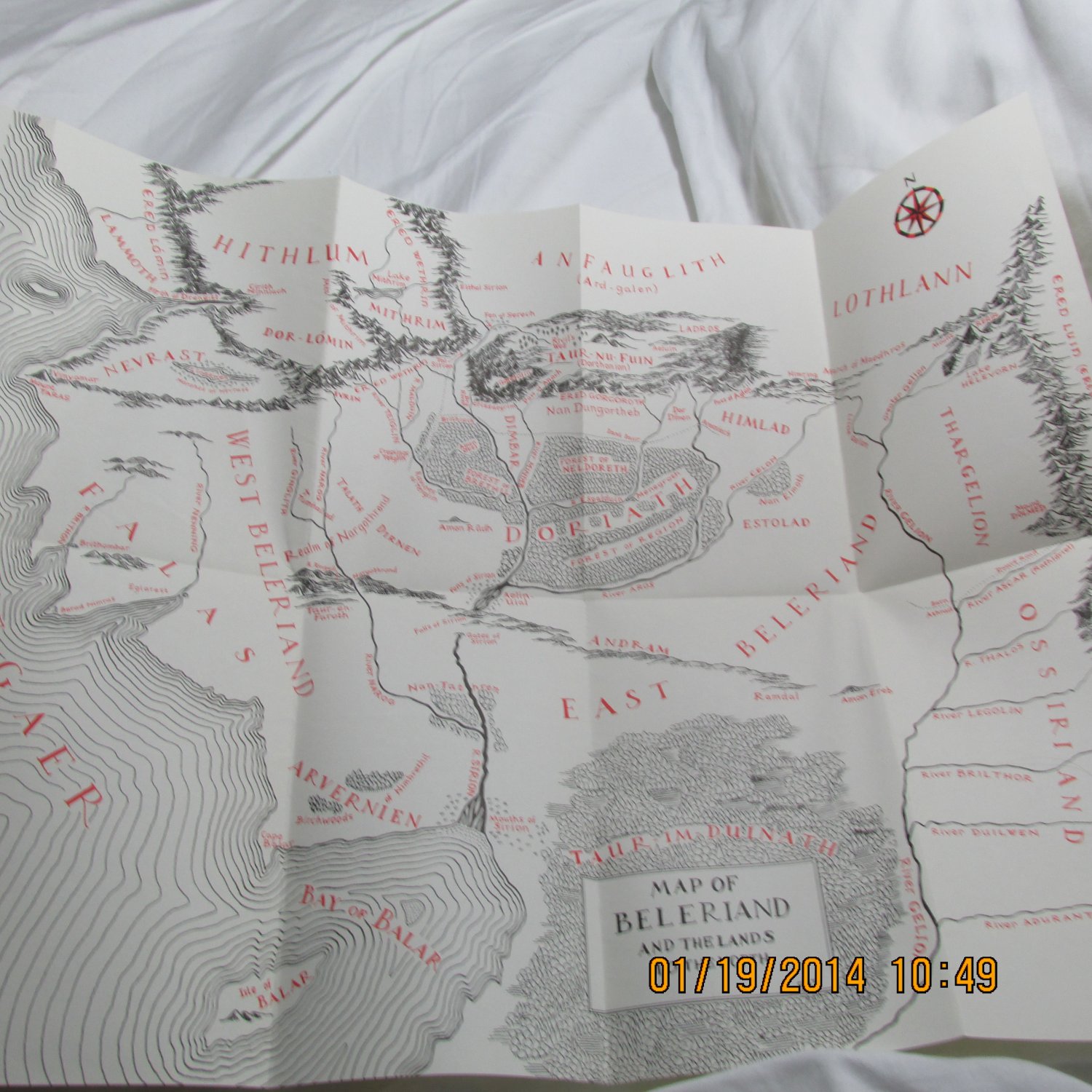 The Silmarillion by J.R.R. Tolkien 1977 w/map
