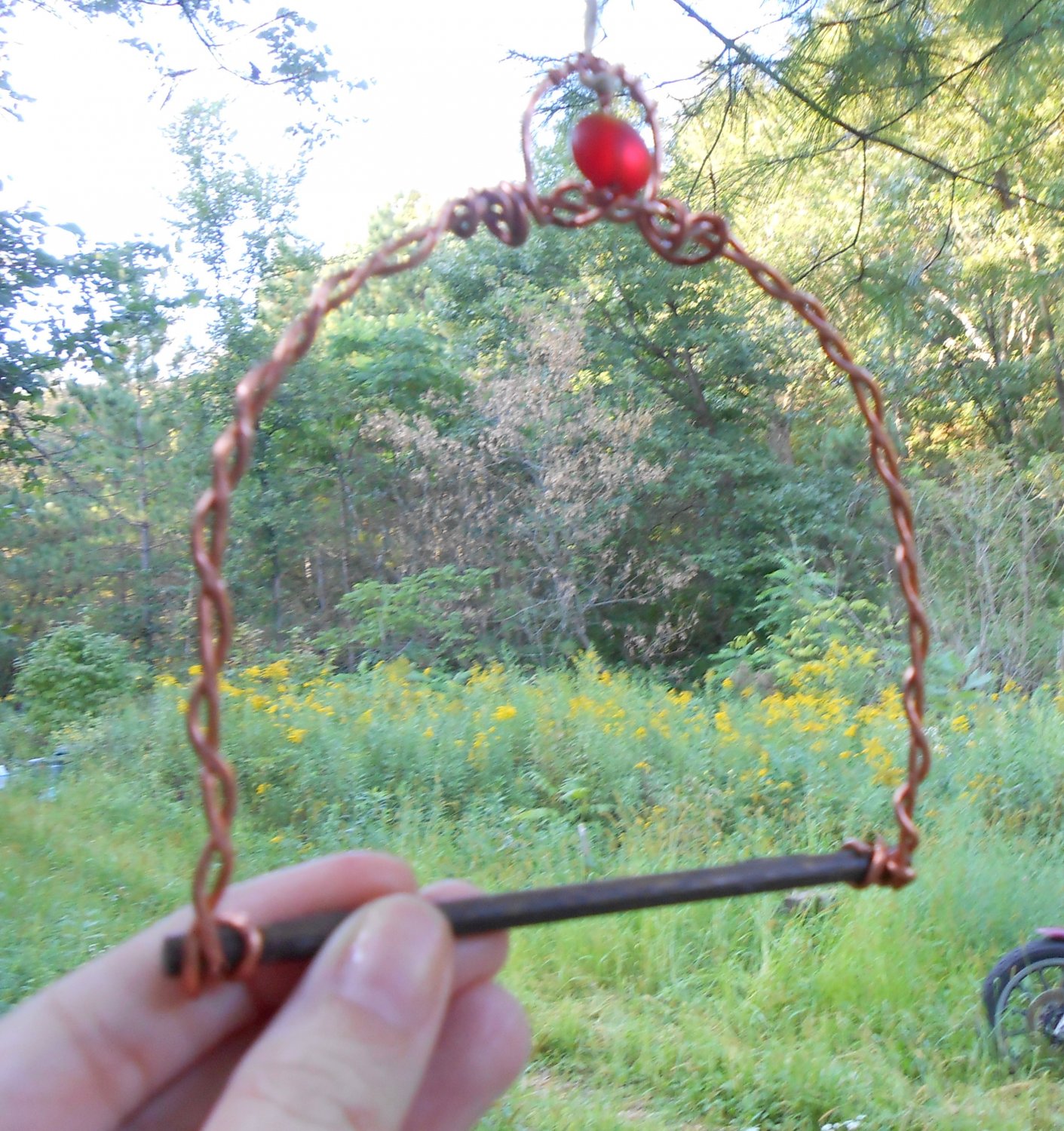 Copper Vines Hummingbird Swing