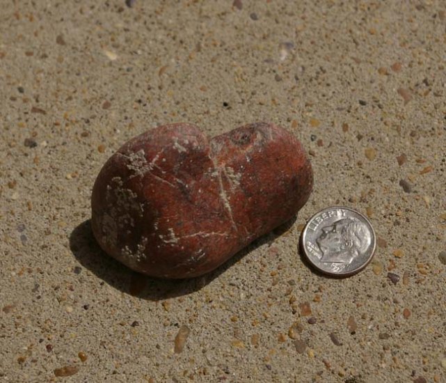 Red Heart Shaped Rock #167