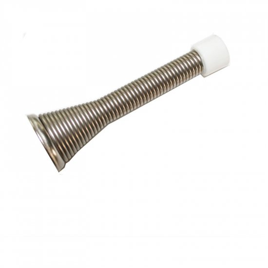 25 New Satin Nickel Spring Door Stop Stopper 3" - Set of 25