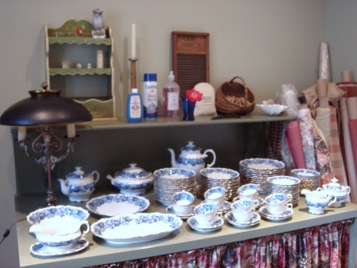 Schumann Bavaria HEIRLOOM Cup and Saucer Blue & White Transferware