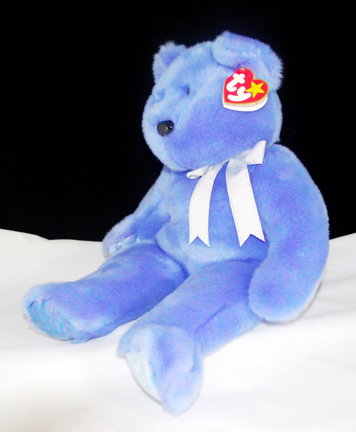 Ty Clubby II Beanie Buddy Soft Plush Blue Bear Style 9991
