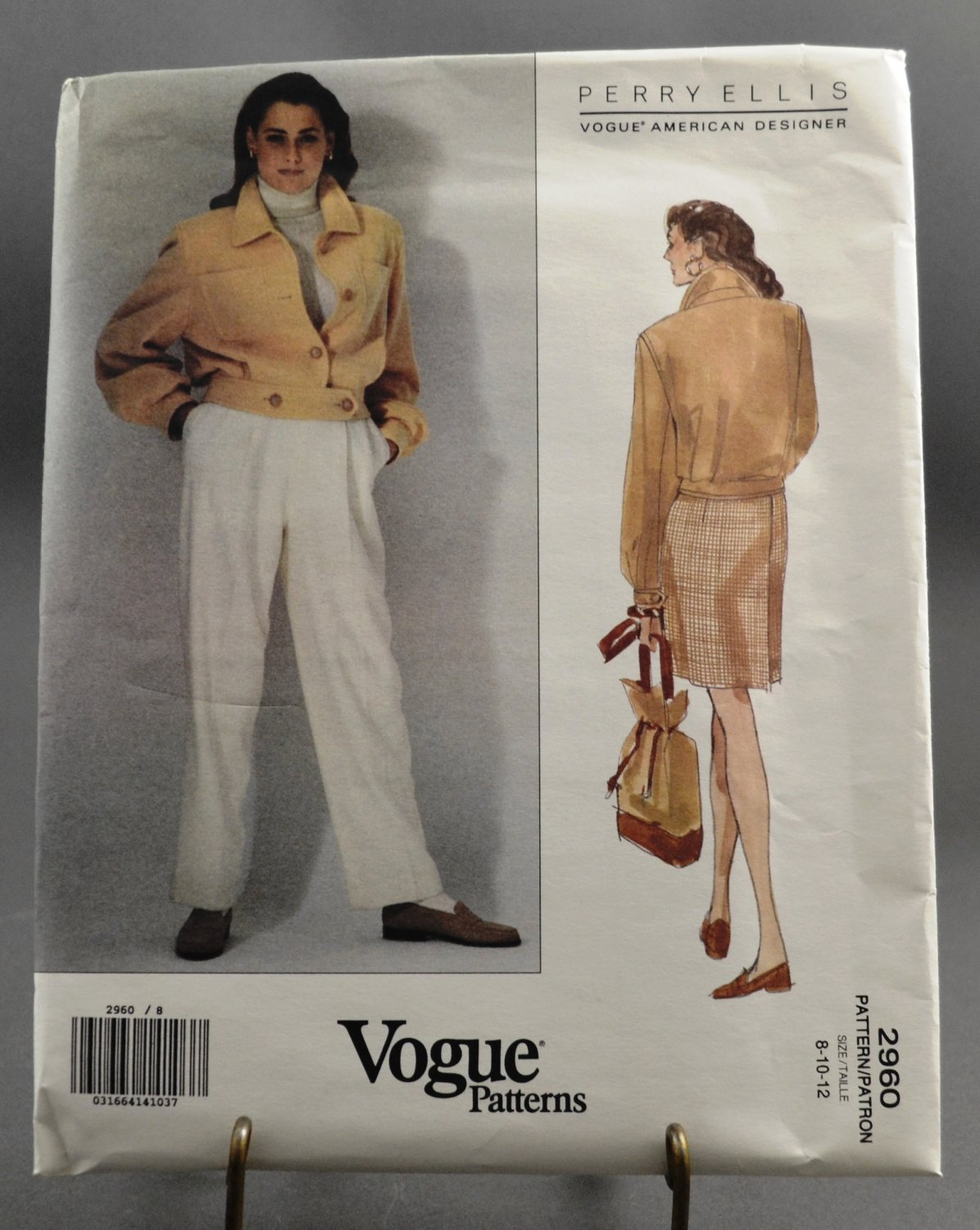 Vogue Sewing Pattern 2960 Perry Ellis American Designer Uncut Misses ...