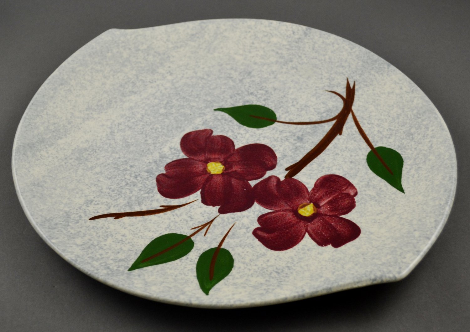 Blue Ridge Southern Potteries Palisades Floral Speckled Platter