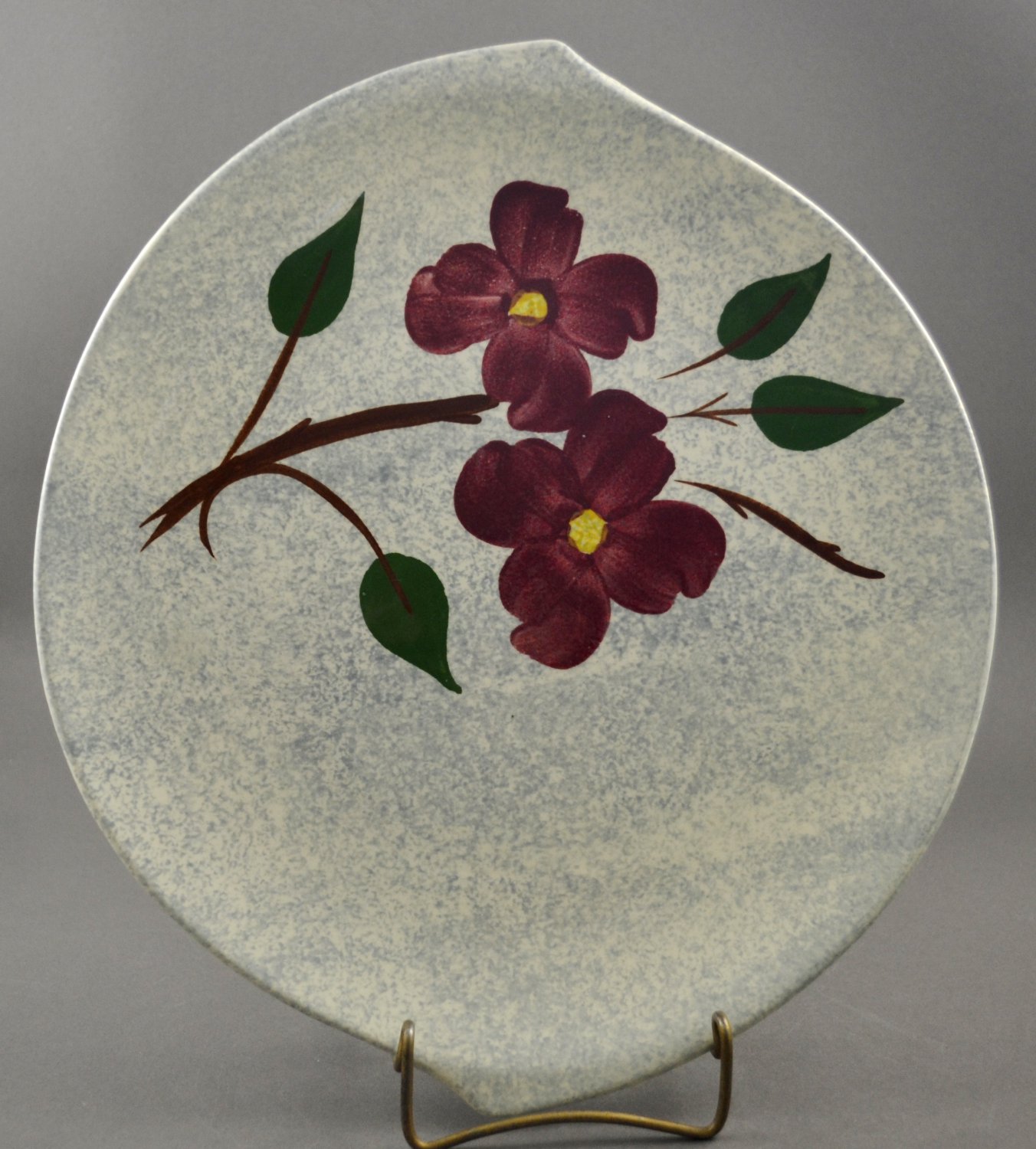 Blue Ridge Southern Potteries Palisades Floral Speckled Platter