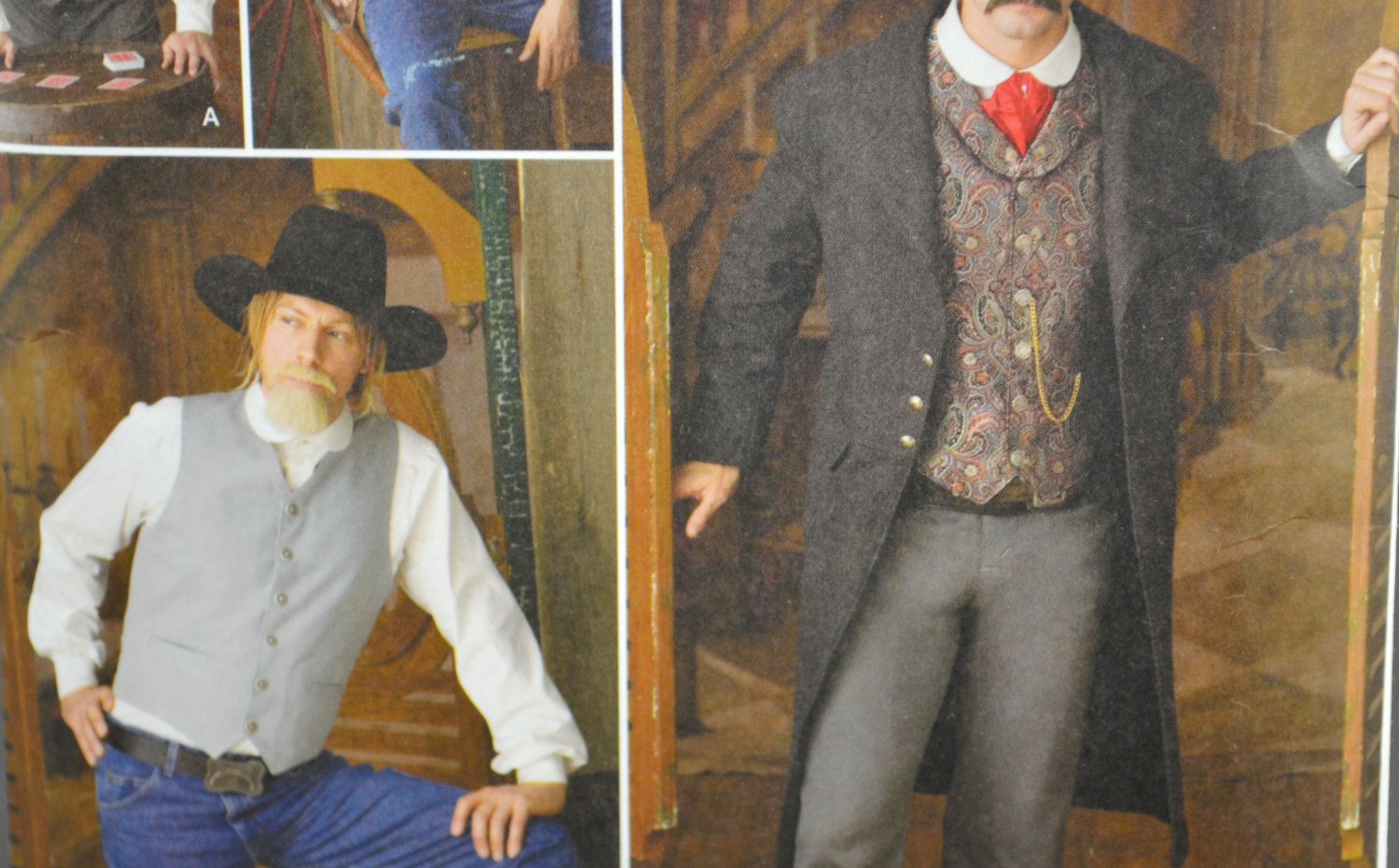 Simplicity 2895 Old West Halloween Costume Sewing Pattern Men's Coat ...