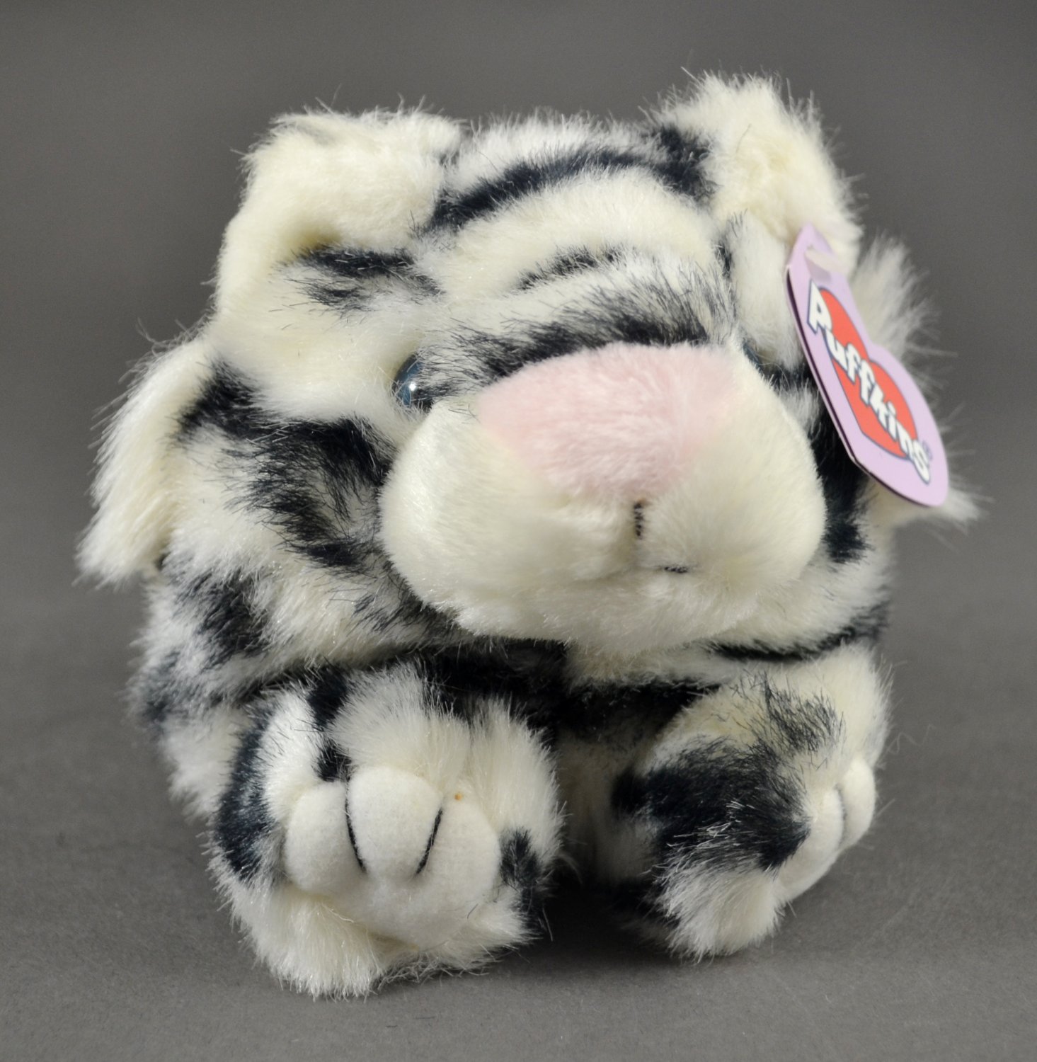 Tasha the White Tiger Puffkins by Swibco Style 6643 Bean Bag Plush