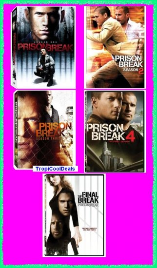 Prison Break Complete Series Seasons 1-4 Plus Final Break Movie New/Sealed