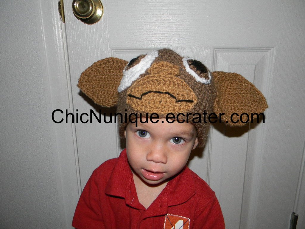 Handmade Crochet Custom Gremlin Gizmo Hat ***Any Size***