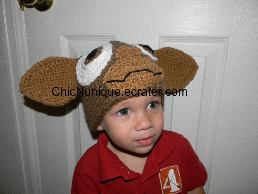 Handmade Crochet Custom Gremlin Gizmo Hat ***Any Size***